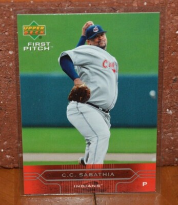 UD FIRST PITCH BASEBALL CARD 2005 PACK TO PENNY SLEEVE INDIANS C.C ...