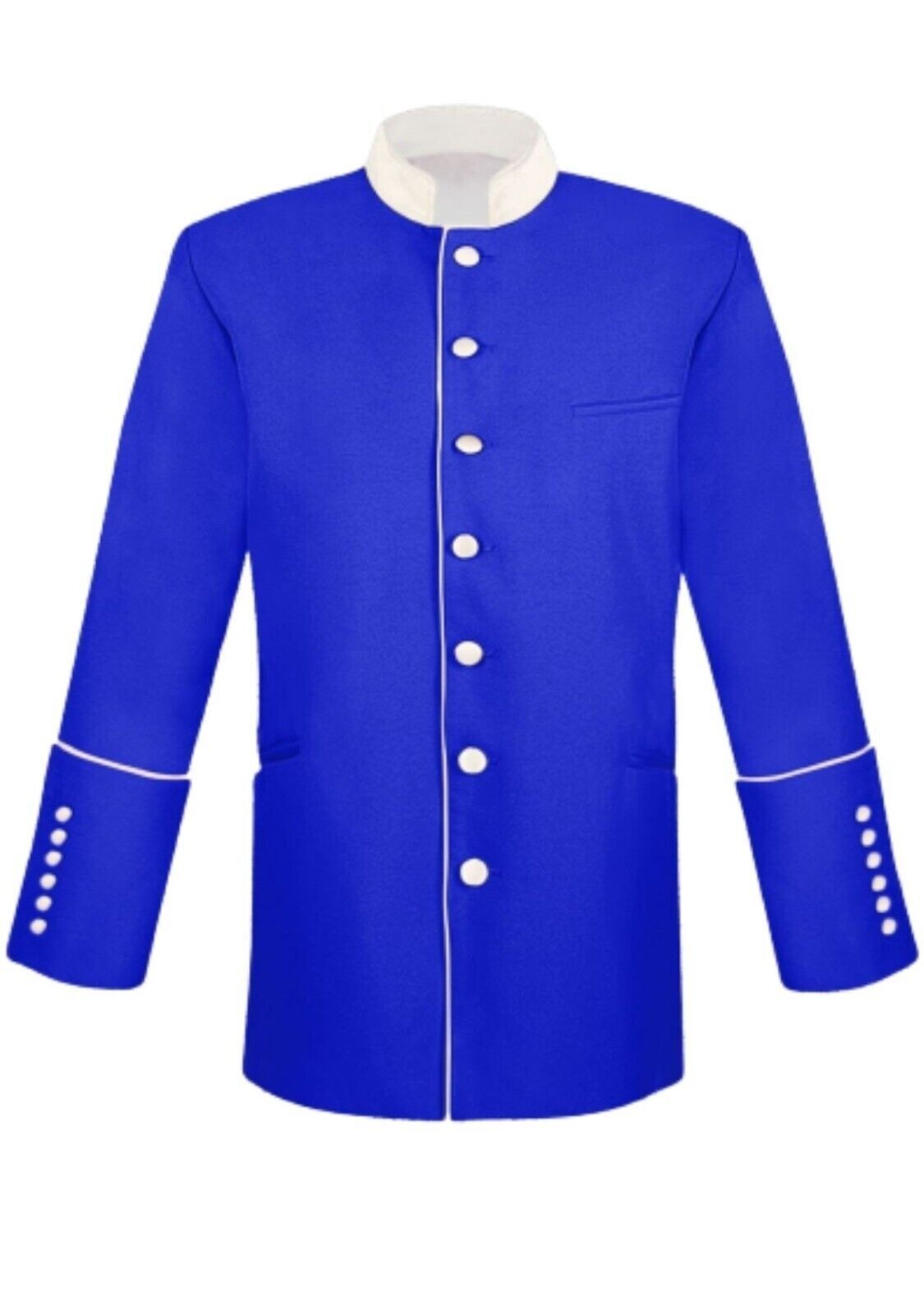 Jesus Formal Clergy Jacket Royal Blue and White The superior tropical ...