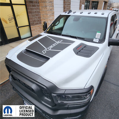 Fits 2023-2025 2500 Ram Rebel Hood Graphics Vinyl Decals Stickers | eBay