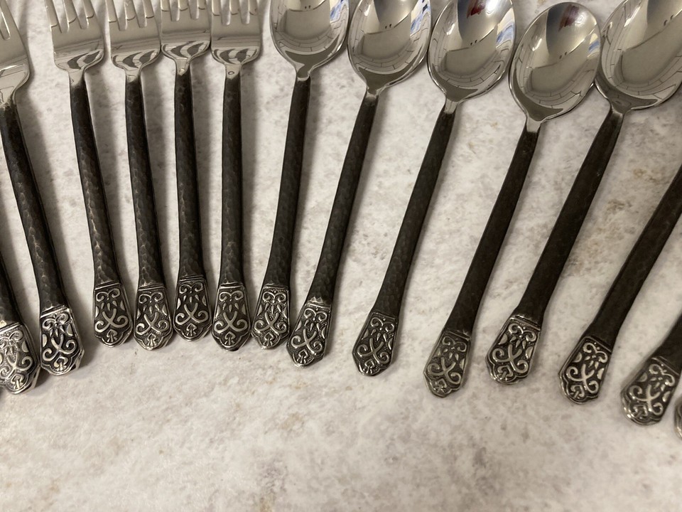 Gourmet Settings Stainless Avalon Barcelona Forks, Teaspoons, Knives ...