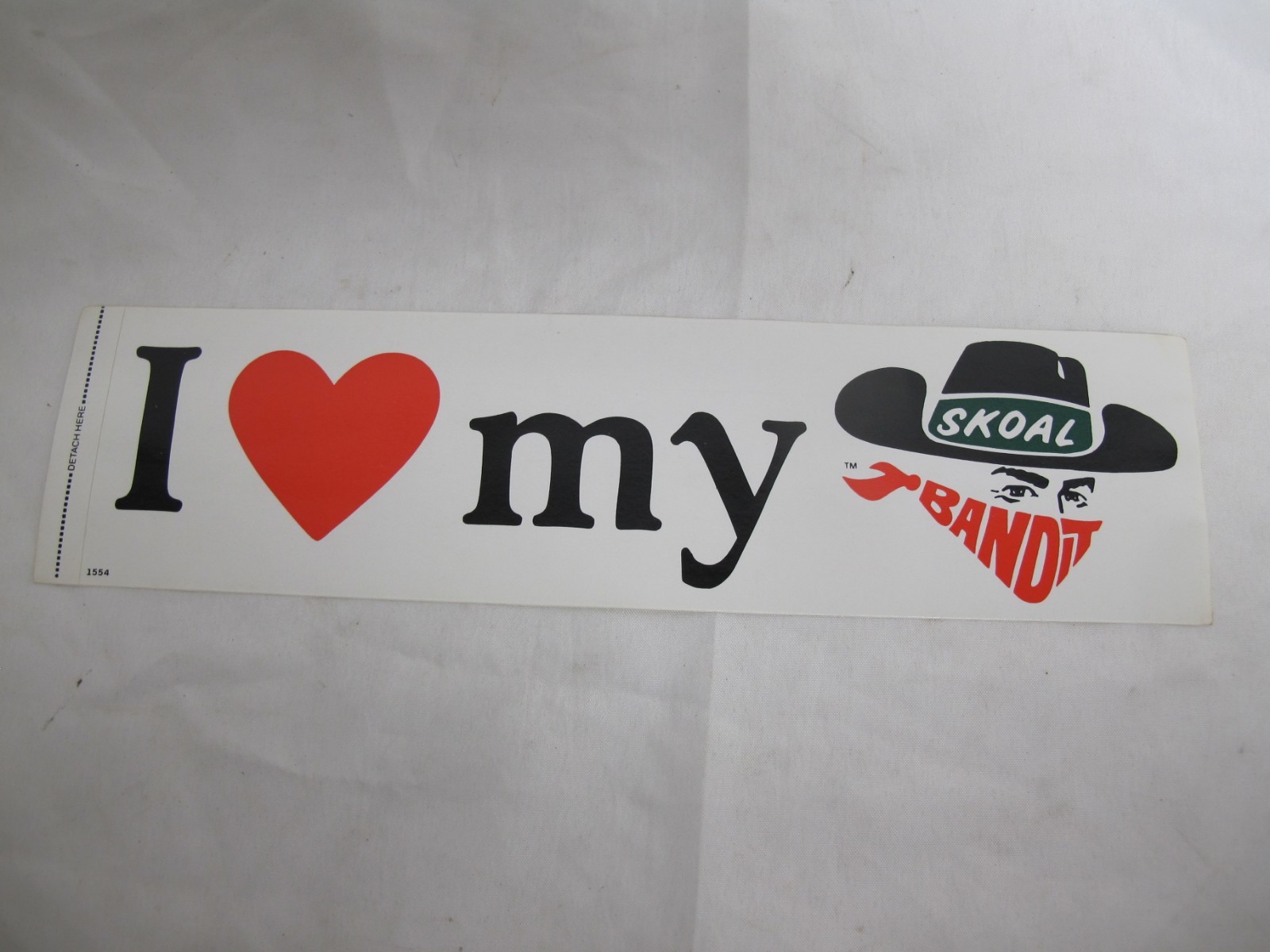 Vintage I Love My Skoal Bandit Bumper Sticker | eBay