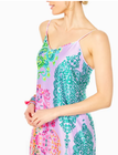 Lilly Pulitzer S Bellalyn Satin Midi Slip Dress, Multi Sunshine Vibes ...