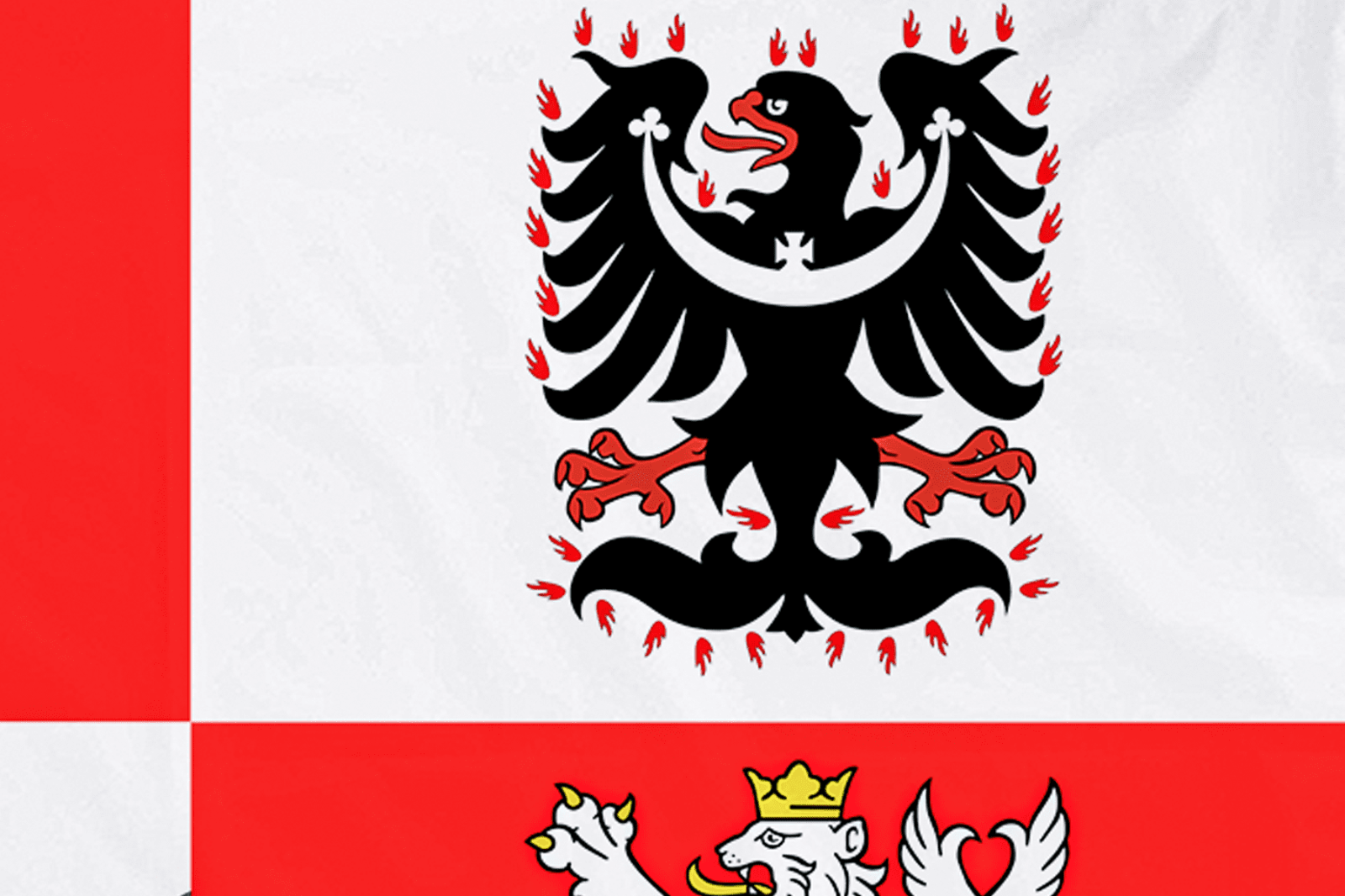 Central Bohemia Flag with Eyelets - Handmade in the UK | eBay UK