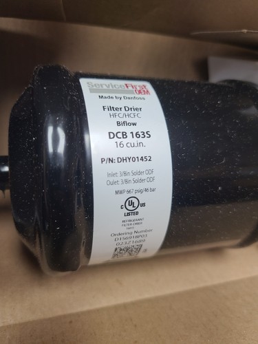 Service First OEM Filter Drier HFC/HCFC Biflow DCB 163S 16 Cu. In ...