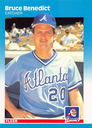 Bruce Benedict 1987 Fleer 512 Atlanta Braves BASEBALL Card | eBay