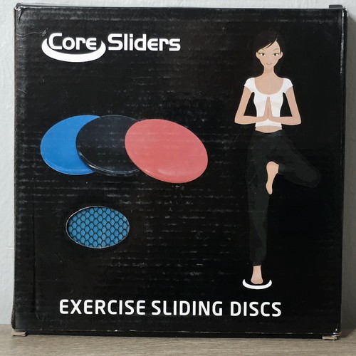Core Sliders Exercise Sliding Discs Workout Fitness Strength Dual Sided ...