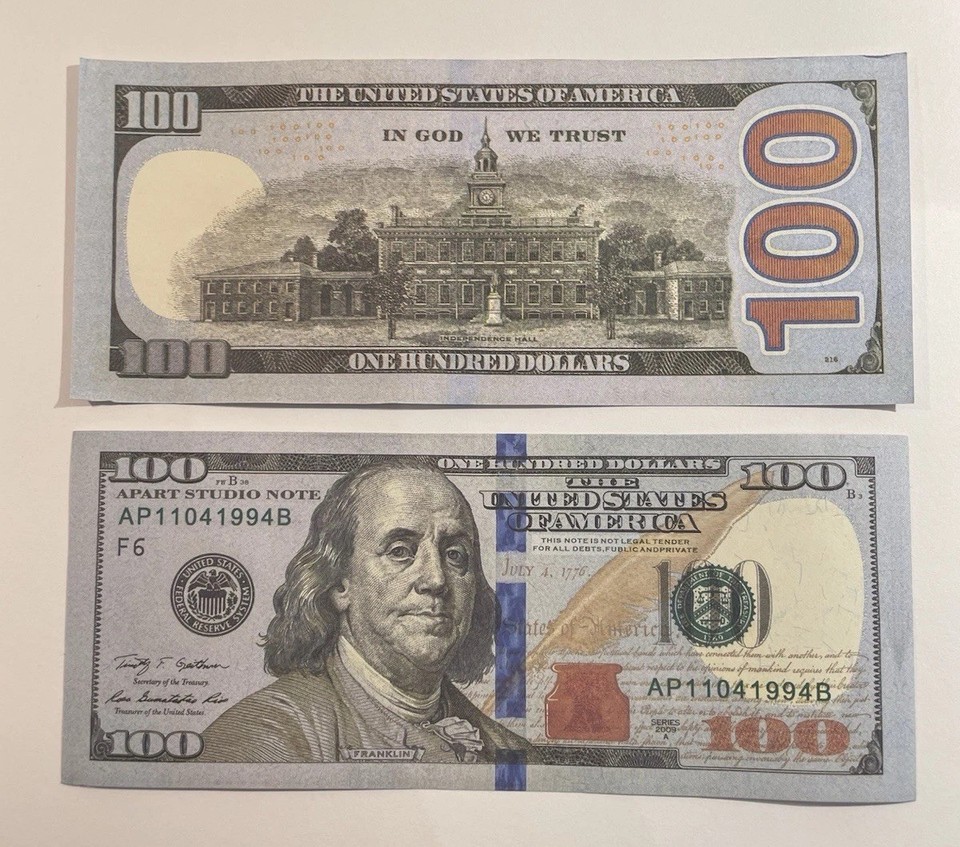 10pcs US 100 Dollars replica Banknotes Commemorative/Souvenir Money ...