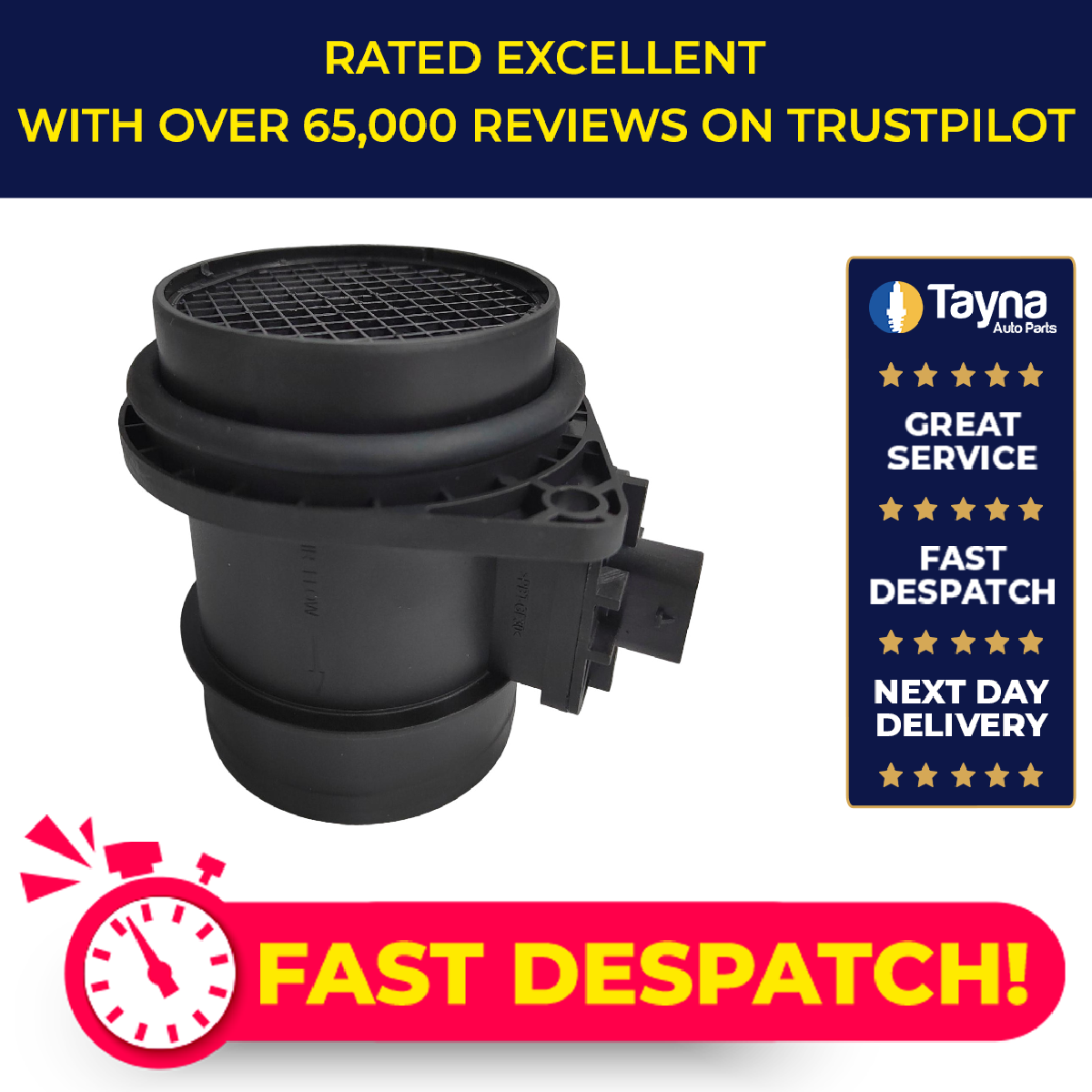 Air Mass Sensor fits MINI CLUBMAN ONE R55 1.6 10 to 14 Flow Meter ...