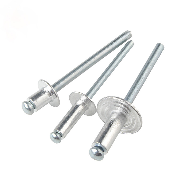 Large Flange Pop Rivets 5mm White Zinc Dome Head Blind Metric High ...