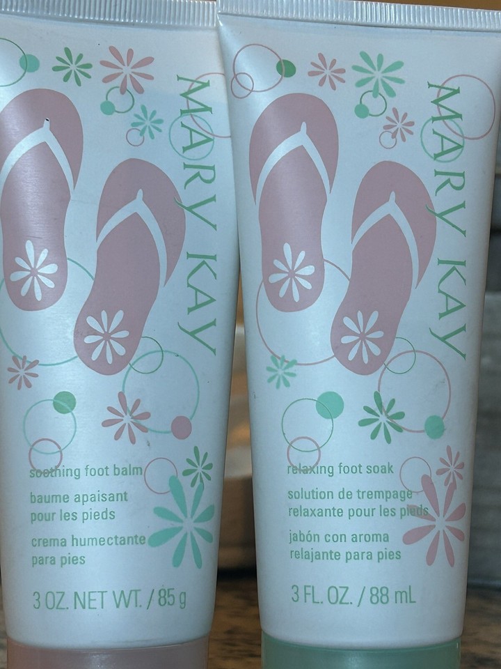 Mary Kay Soothing Foot Balm and Relaxing Soak Each Tube Is 3 fl oz | eBay