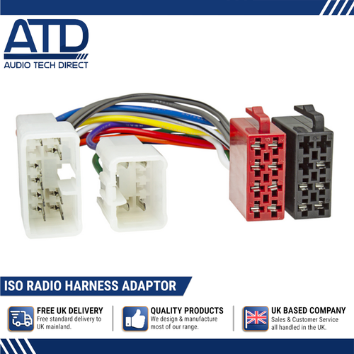 ISO Radio Adaptor For Toyota Corolla GT86 MR2 Picnic Verso Yaris Wiring ...