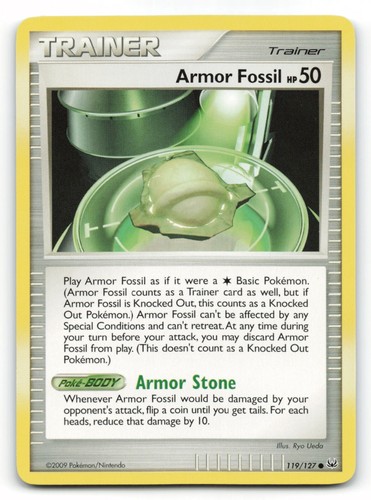 Pokemon Card - ARMOR FOSSIL - Platinum - Common - 119/127 !!! | eBay