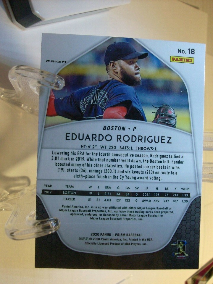 2020 Panini Prizm Red, White and Blue Prizm Baseball #18 Ed Rodriguez (60550) | eBay