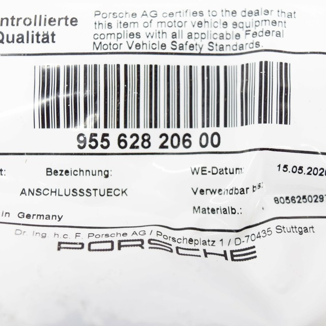 Porsche 95562820600 Genuine OEM Spray Jet Connector for sale online | eBay
