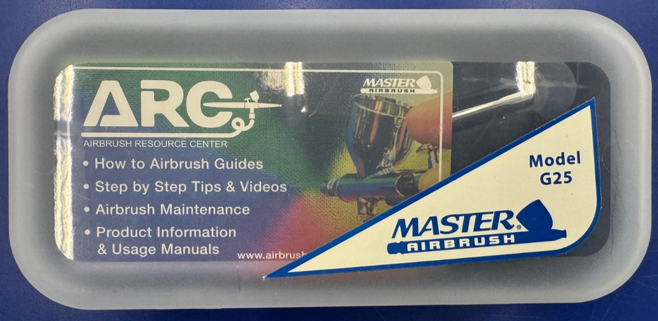 Master Airbrush Model MAS G21 Airbrush Set Dual Action Gravity Feed NIB ...