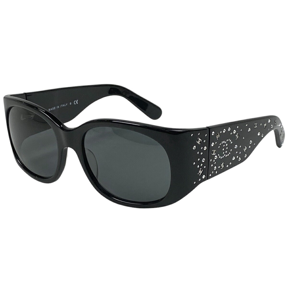 CHANEL Coco Mark Sunglasses Cc Eyewear Rhinestone Pla… - Gem