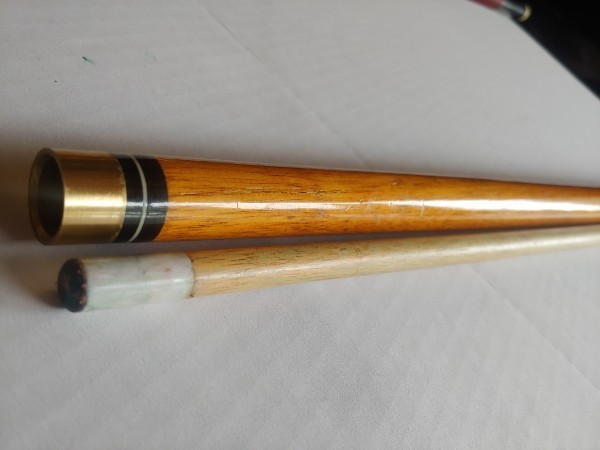 Vintage Two Piece Pool Cue - Billiards Stick - Unbranded - 57.5" Long ...