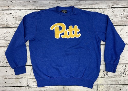 Pitt Panthers NCAA Pittsburgh Men's Blue Spell Out Crewneck Sweatshirt ...