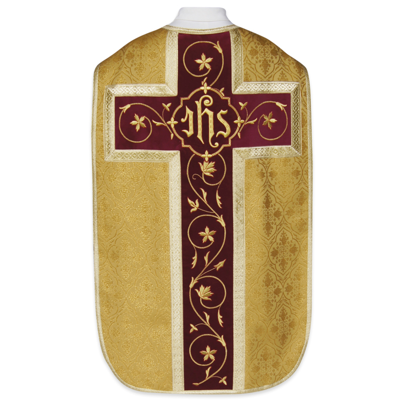 Gold Fiddleback Chasuble,roman style vestment,Stole,Chalice Veil ...