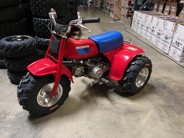 Honda ATC 70 DWT Polished Front Rear 18" Tires Rims Wheels 18x9.5-8 ...