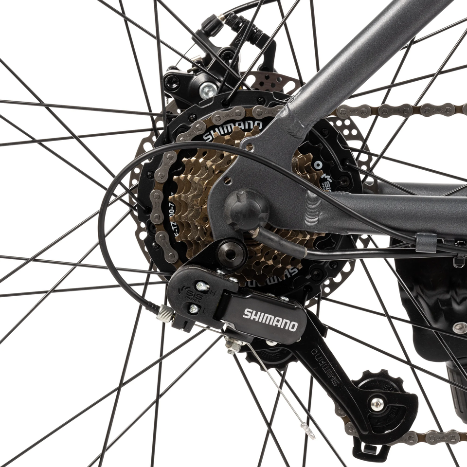 27.5" Vertis 36V Adult Electric Mountain Bike, Fits Riders 5'0"+, Gray, Unisex | eBay