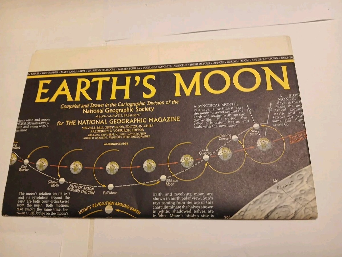 National Geographic Moon Map