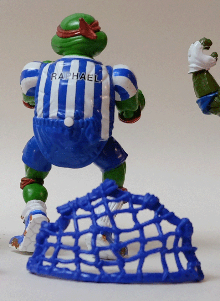 Vintage Teenage Mutant Ninja Turtles TMNT - Shell Kickin' Raph w/ net ...