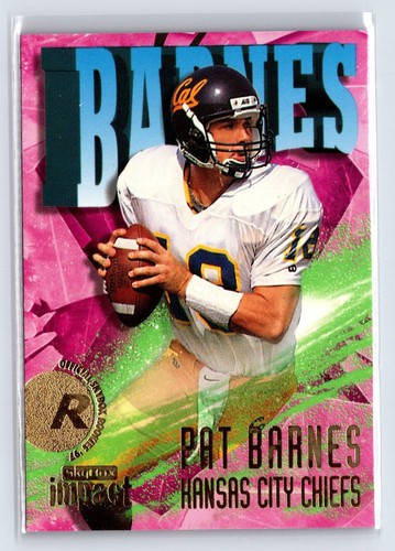 1997 SkyBox Impact Pat Barnes #211 Kansas City Chiefs Rookie | eBay