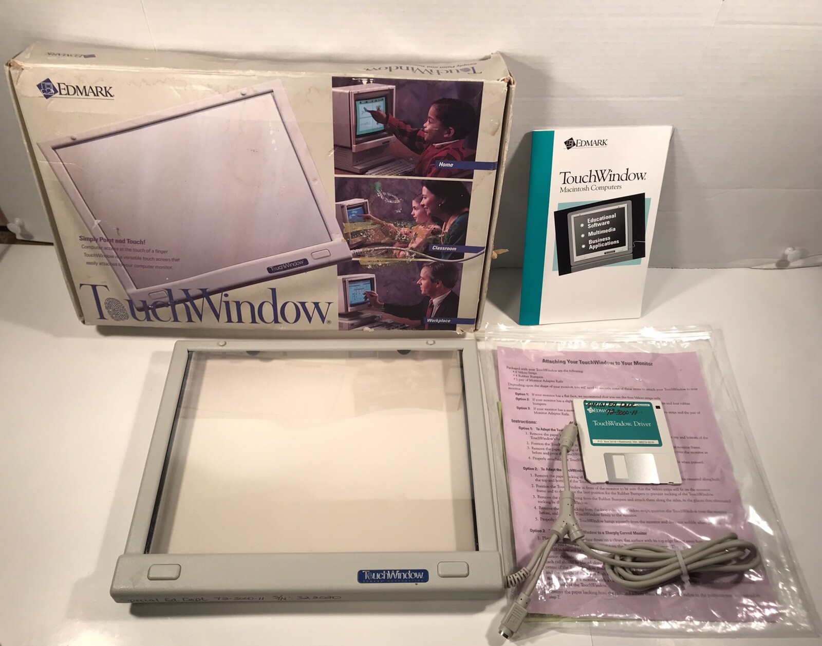 Vtg EDMARK TouchWindow for Macintosh Desktop Computer (1985) | eBay