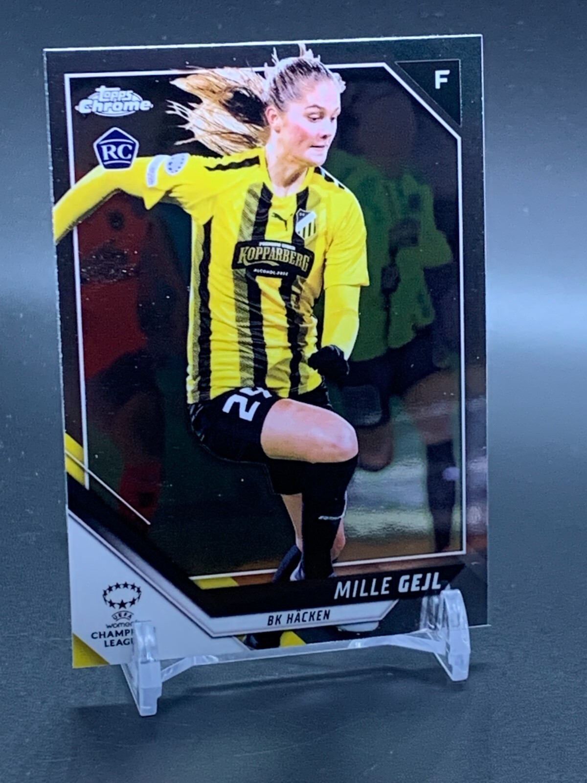 2021-22 Topps Chrome Women's UCL Rookie #75 MILLE GEJL Hacken RC | eBay