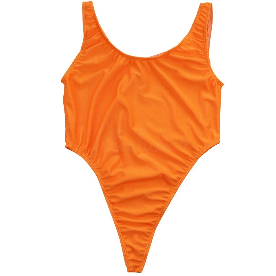 One-piece Women's Gymnastics Work Out Swimsuit Leotard High Cut Thong ...