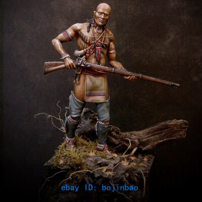 1/24 Scale Cherokee Warrior Resin Figure Model Kits Unpainted Statue ...
