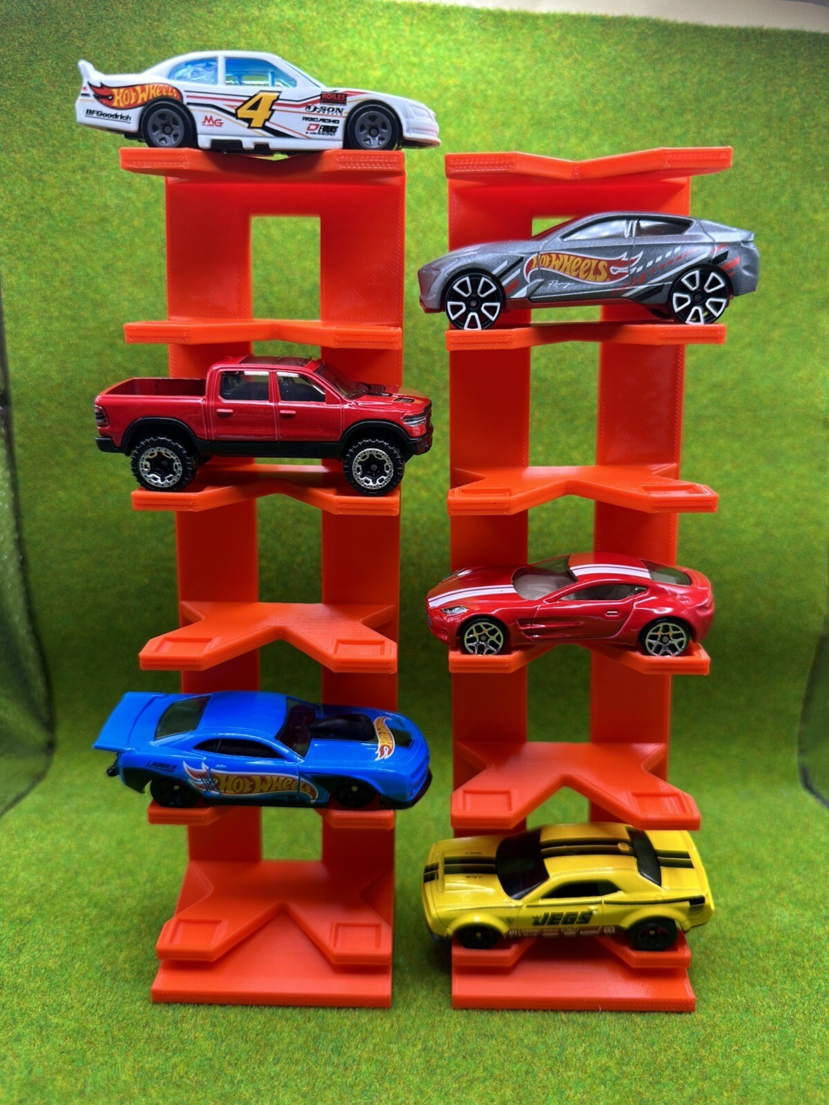 Set of two display stands for Hot Wheels 3D printed hold 6 cars each | eBay
