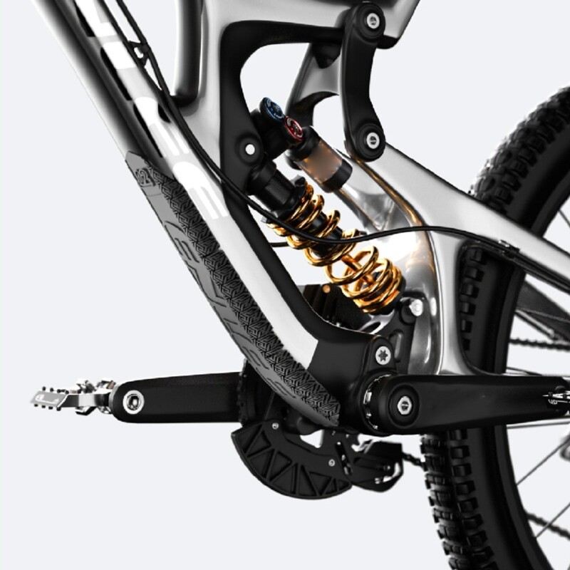 Mountain Bike Down Tube Frame Protection Sticker Protect Bike from ...