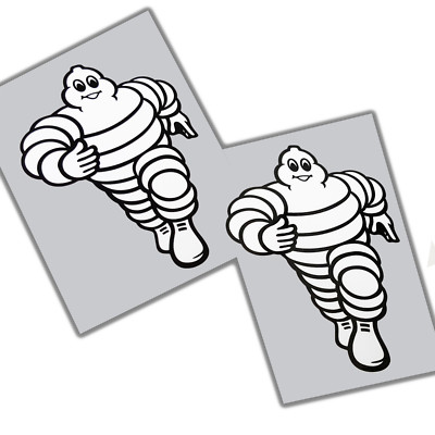 Michelin running man stickers motorcycle decals graphics x 2 Medium NEW ...