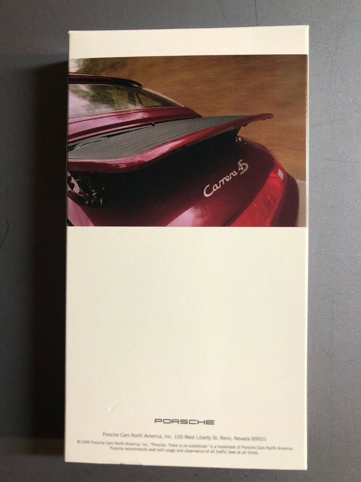 1996 Porsche 911 VHS Tape "The 911" Tape & Sleeve only - RARE!! Awesome ...