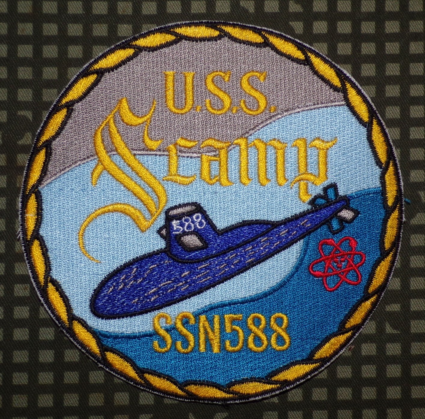 US Navy USS Scamp SS 588 Submarine Embroidered Full Color Patch | eBay