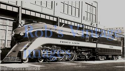Frisco Fire Fly Art Deco Streamline Steam Locomotive 1018 St.L & SF ...