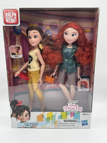 Hasbro Disney Ralph Breaks The Internet Comfy Princesses Belle & Merida ...