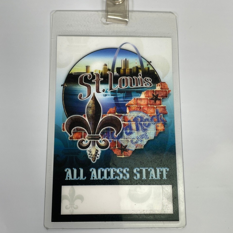 Hard Rock Cafe St Louis All Access Staff Badge Clip | eBay