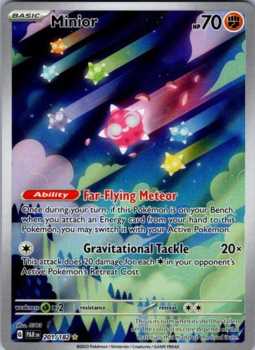 Minior Illustration Rare SV04: Paradox Rift 201/182 NM - Pokemon TCG | eBay