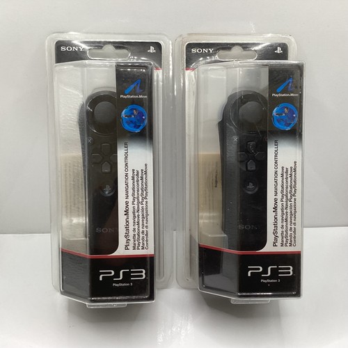 2x Sony PlayStation 3 Move Navigation Controllers *Sealed* (V1) S#534 ...