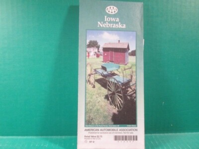 Vintage 1997 AAA "Iowa/Nebraska" Highway Road Map | eBay