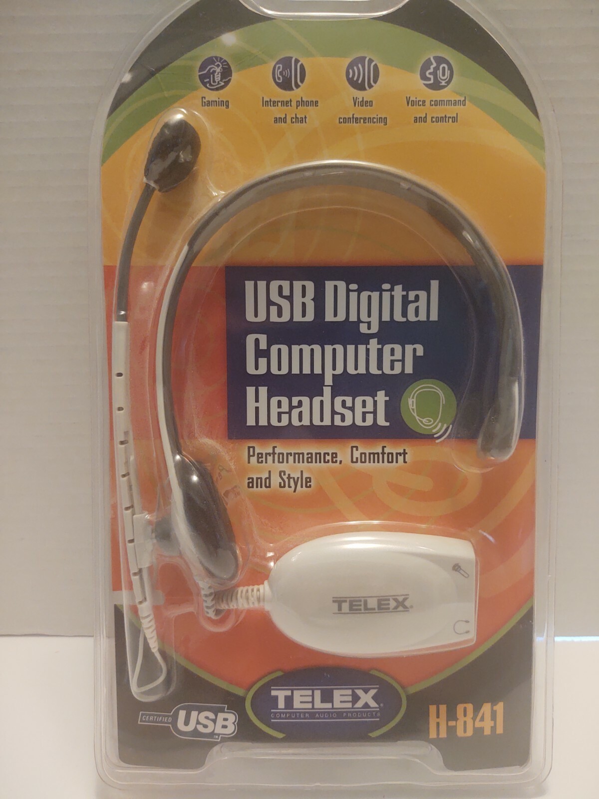NOS TELEX USB DIGITAL COMPUTER HEADSET model H841 (2001) ~ FACTORY ...