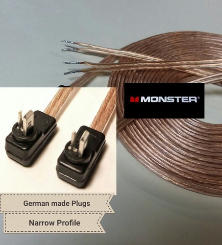 Bang & Olufsen German 2 Pin Din 20ft Speaker Cables 16awg MONSTER ...