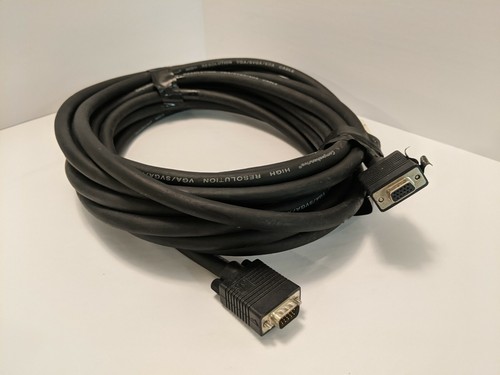 Comprehensive Heavy Duty 25FT VGA / SVGA / XGA HD 15 Pin Plug to Plug ...