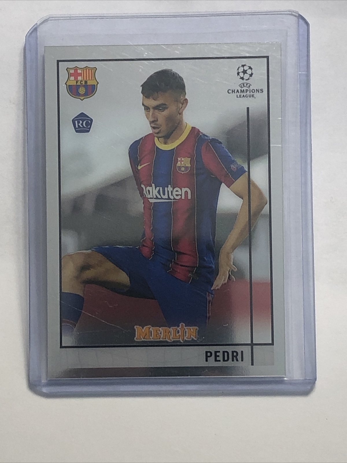 2020-21 Topps Merlin Chrome UCL UEFA Pedri Rookie Card RC #89 FC ...