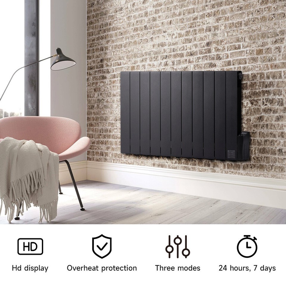 Portable Electric Wall Mounted Oil Filled Heater Themostat Radiator ...