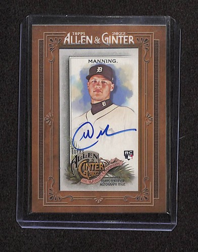2022 Topps Allen & Ginter #MA-MMN Matt Manning Framed Mini Autographs ...