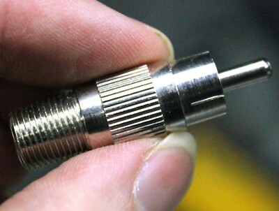 RCA Male Female Coaxial Adapter Connector Screw On Threaded F Type ...